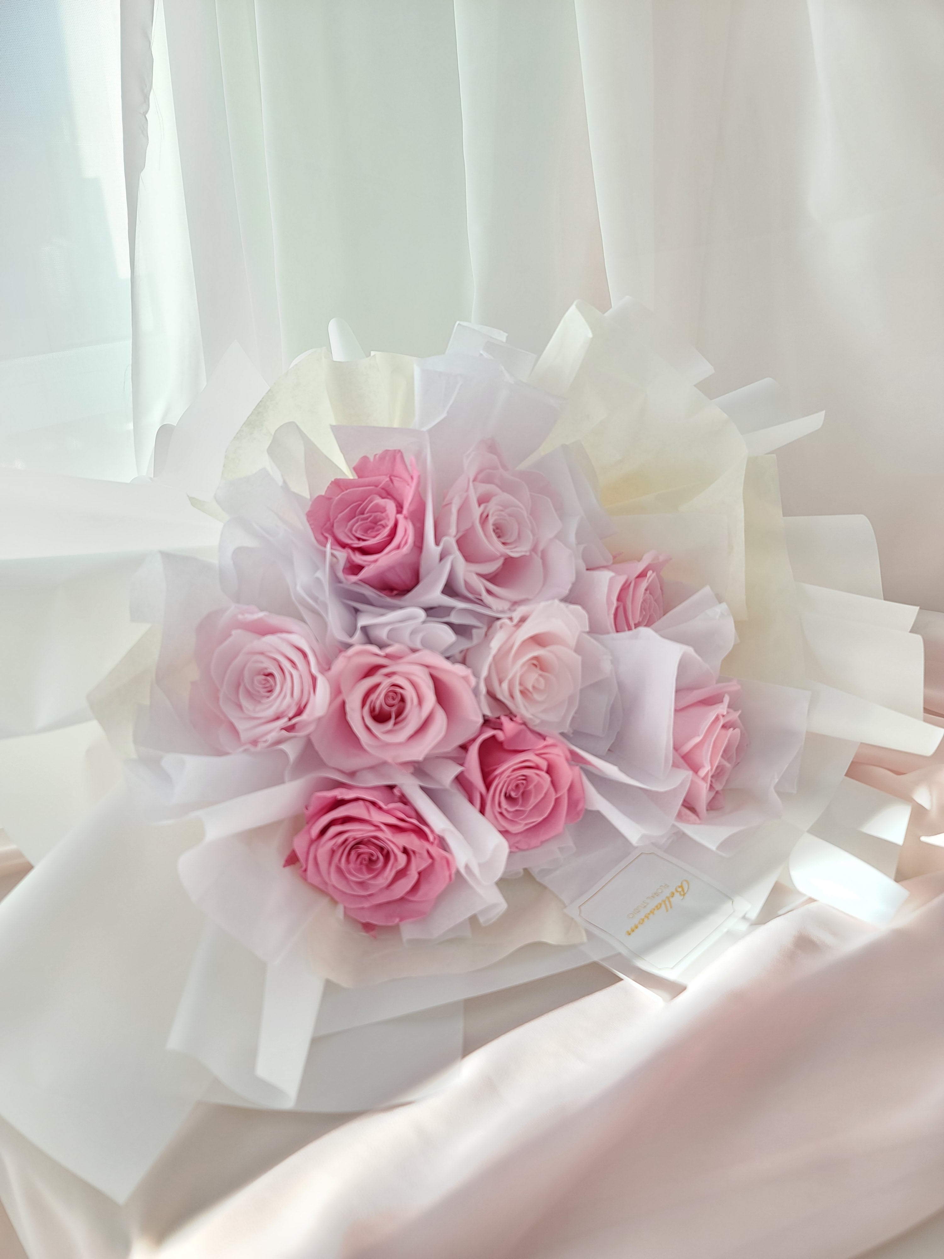 9 EVERLASTING ROSE BOUQUET – BELLASSOM FLORAL STUDIO
